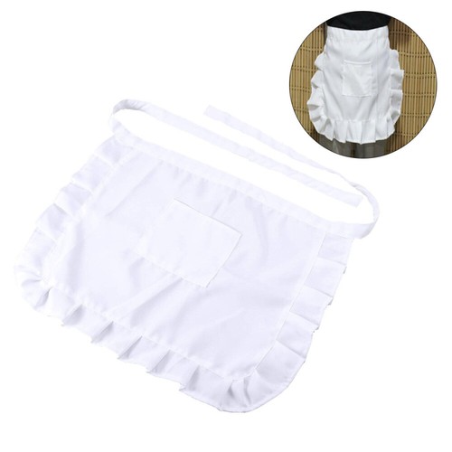 Maid Apron White Overalls for Women Waist Kitchen Bib Dishwasher | eBay