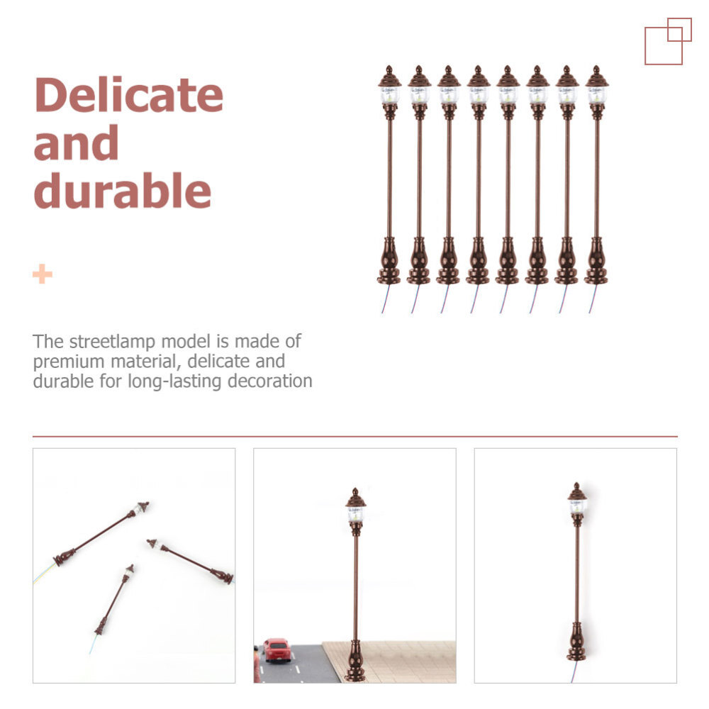 4 Count Model Garden Light Stainless Steel Plus Abs Child Train Lamp ...