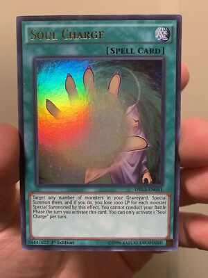 SOUL CHARGE *** DRL3-EN051 ULTRA RARE (MINT/NM) YUGIOH ! | eBay