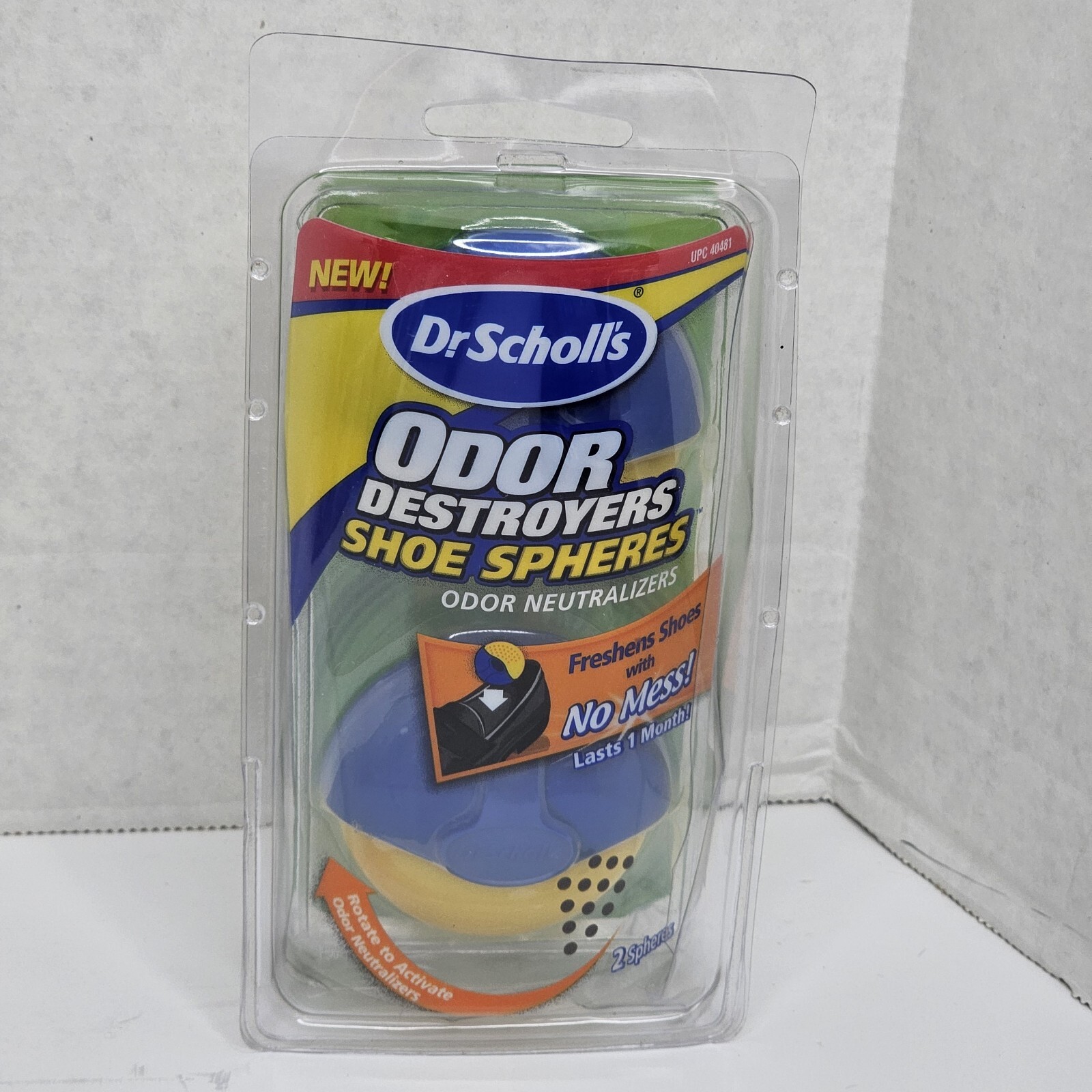 Dr Scholl's NEW Odor Destroyers Shoe Spheres 2 in Pack Odor Neutralizer ...