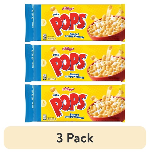 (3 Pack) Kellogg's Corn Pops Original Cold Breakfast Cereal 33 Oz Box ...