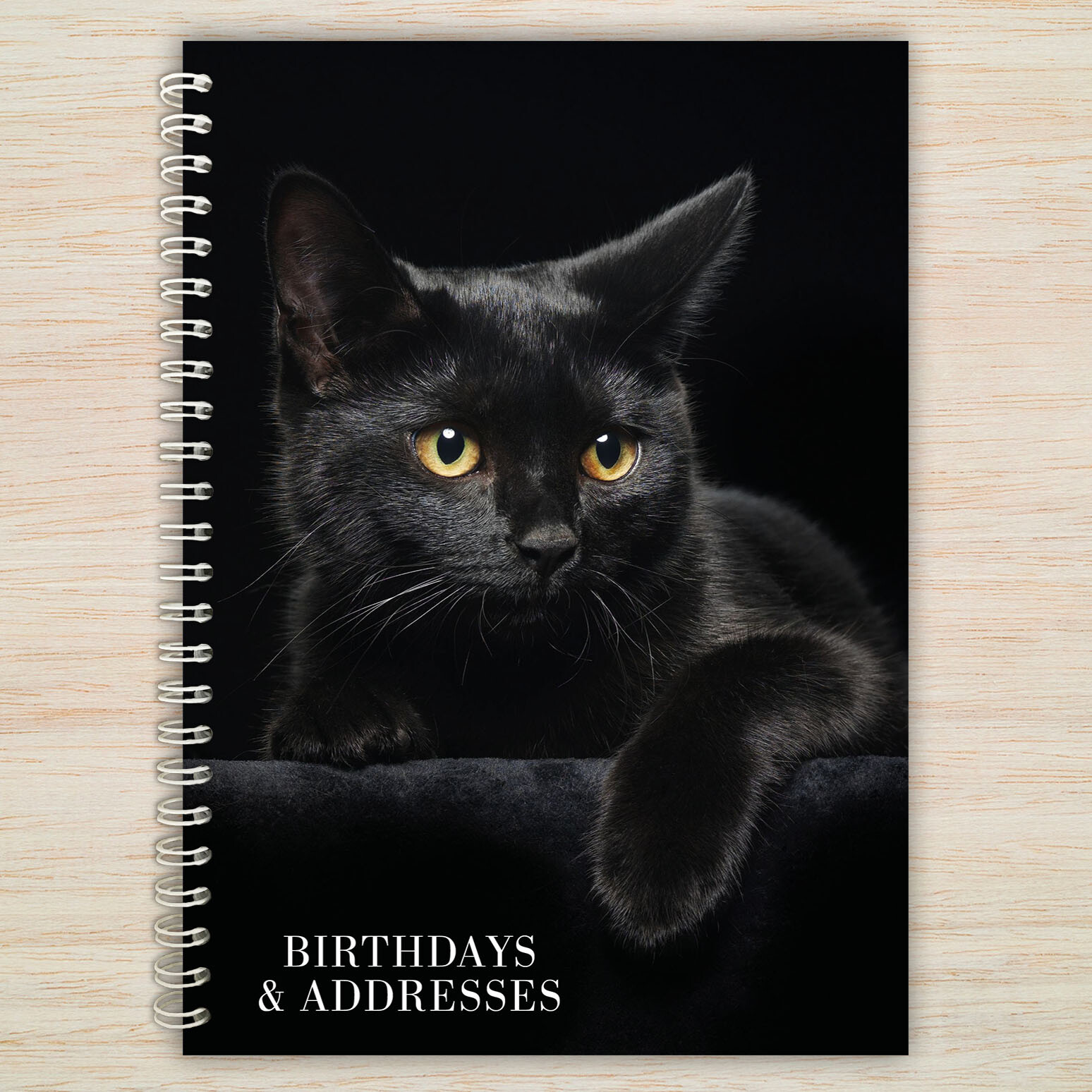 Black Cat A5 Birthdays & Address Book A - Z Contacts made by UK Small ...