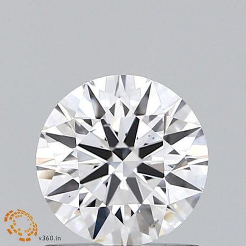 1 CT Round Lab Grown F Color VS2 Clarity Diamond Ideal Cut For ...