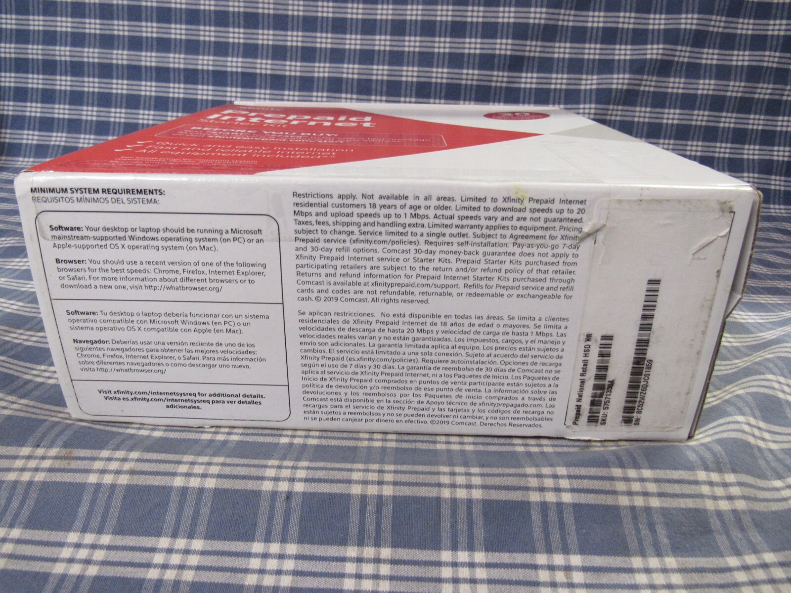 Xfinity Prepaid Internet Starter Kit (BoxSealed Please Read Carefully ...