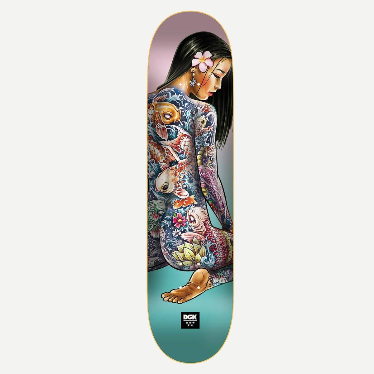 DGK Skateboard Deck Tattoo Japanese Pattern 8.25 inch Unused Imported ...