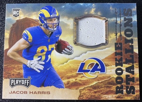 Jacob Harris 2021 Panini Playoff -Rookie Stallions- RC Jersey Patch LA ...