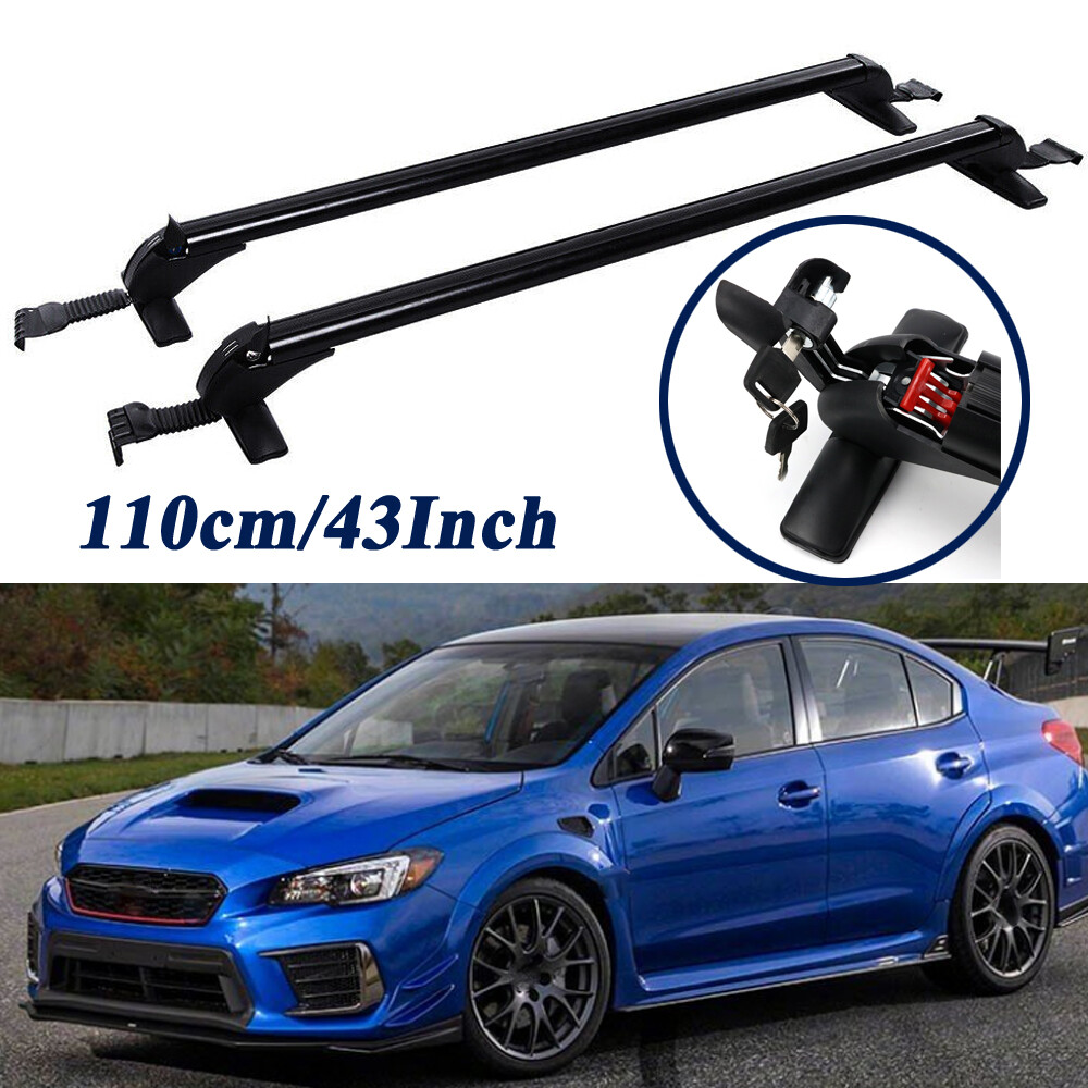 2015-2021 Subaru WRX STI Roof Rack Cross Bar 43.3" Black | Aluminum ...