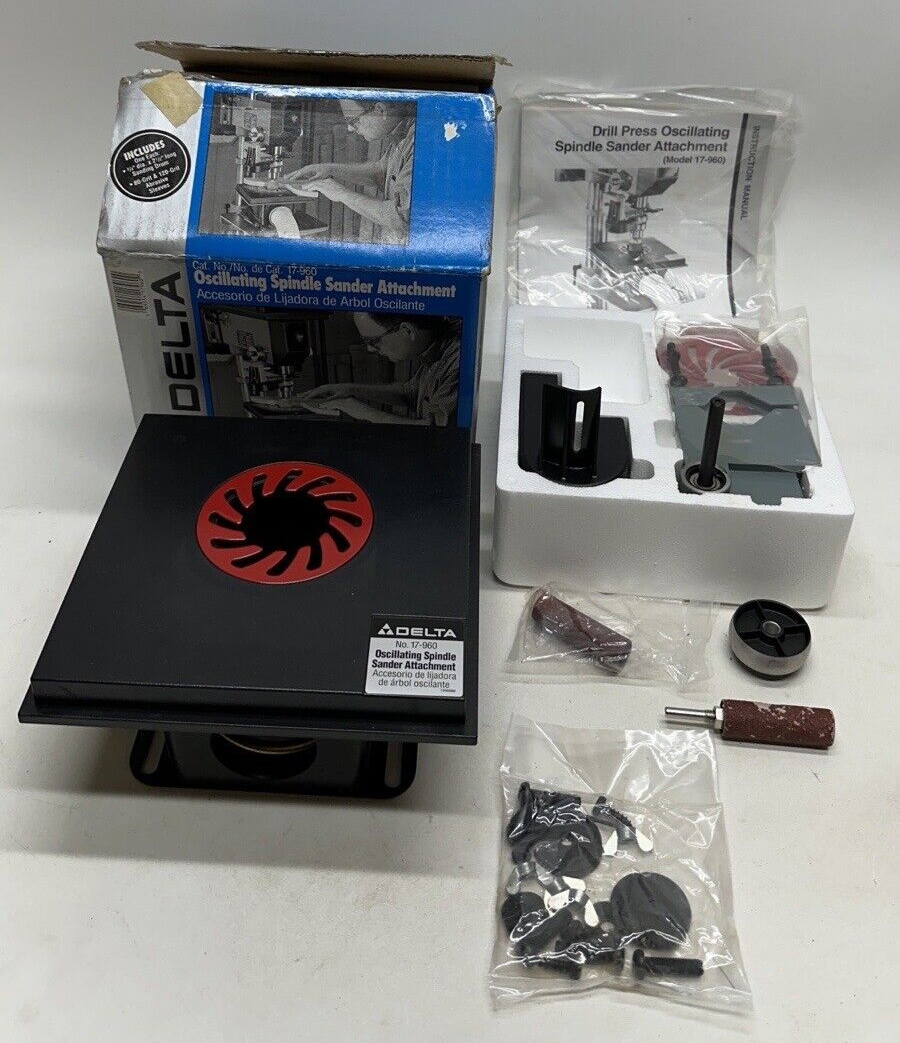 Delta 17-960 Oscillating Spindle Sander Attachment For Drill Press | eBay