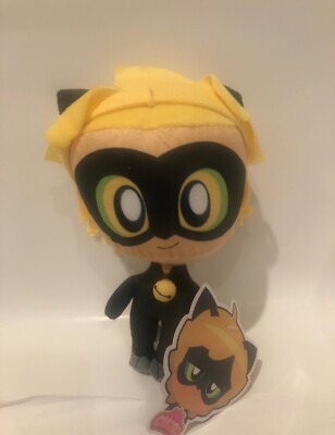 Miraculous Ladybug Zag Chibis - Plush Toy Cat Noir 8” New | eBay