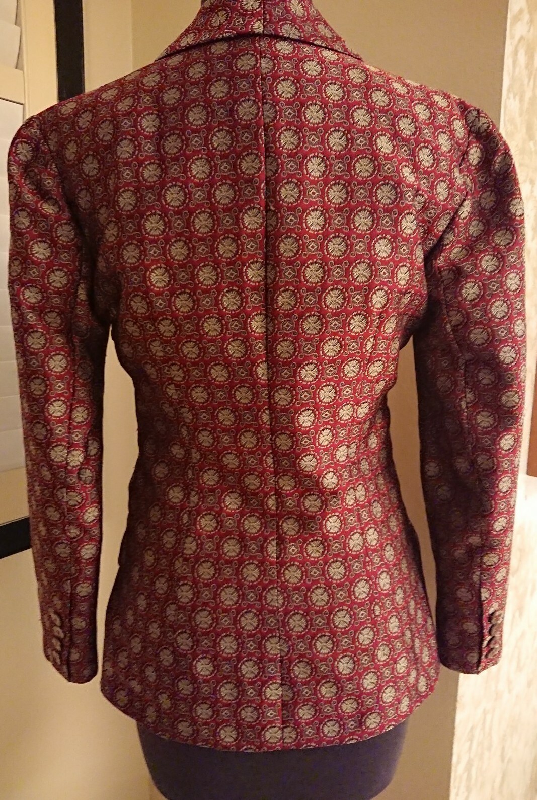 Red Brocade THE LIMITED COLLECTION Embroidered Smokin… - Gem