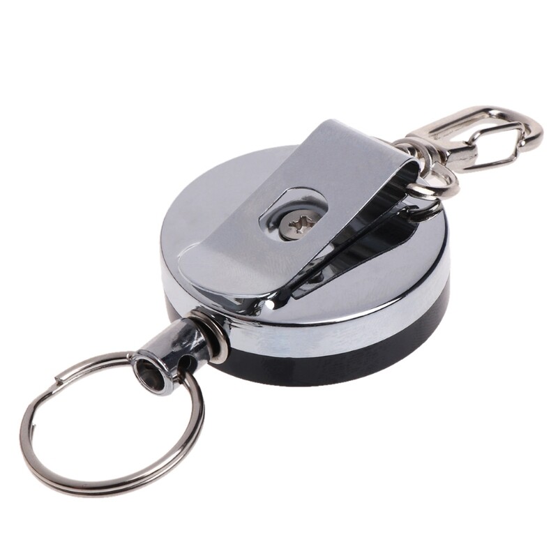 Fishing Zinger Retractor for Key Ring Reel Holder Retractable Steel ...