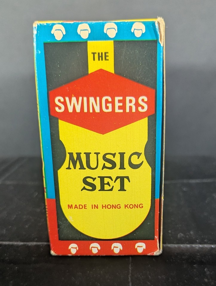 Vintage 1964 Beatles “The Swingers Music Set” w/ Box & Display Case ...