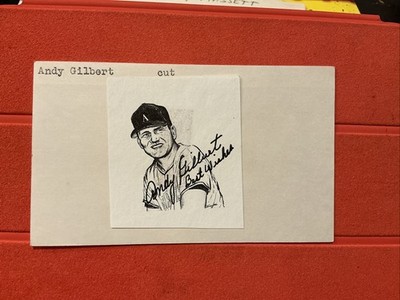 Andy Gilbert 🔥🔥MLB Debut: 1942 Boston Red Sox🔥🔥Autograph Cut🔥🔥 | eBay