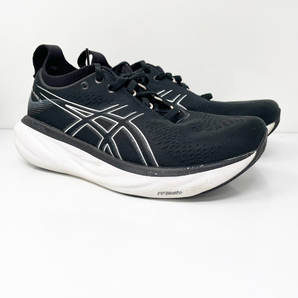 Asics Womens Gel Nimbus 25 1012B356 Black Running Shoes Sneakers Size 8 ...