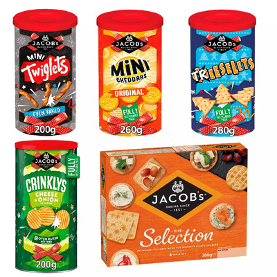 Jacobs Variety Twiglets Treeselets Biscuits Crackers Cheese Christmas ...