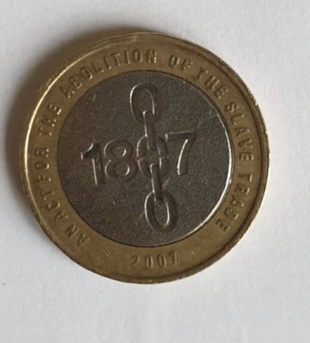 Extremely Rare 1807 Abolition Of Slavery £2 Coin With Minting Error ...