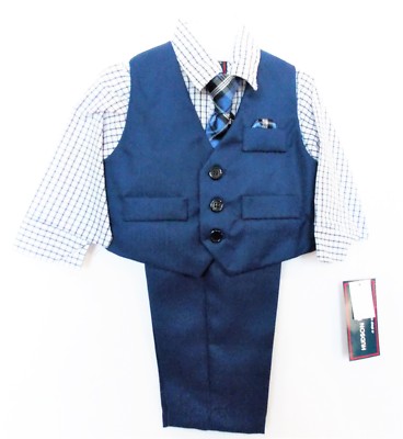Hudson Ferrell 4 Pc Vest Set Infant Boys Sz 12 Month Special Occasion ...