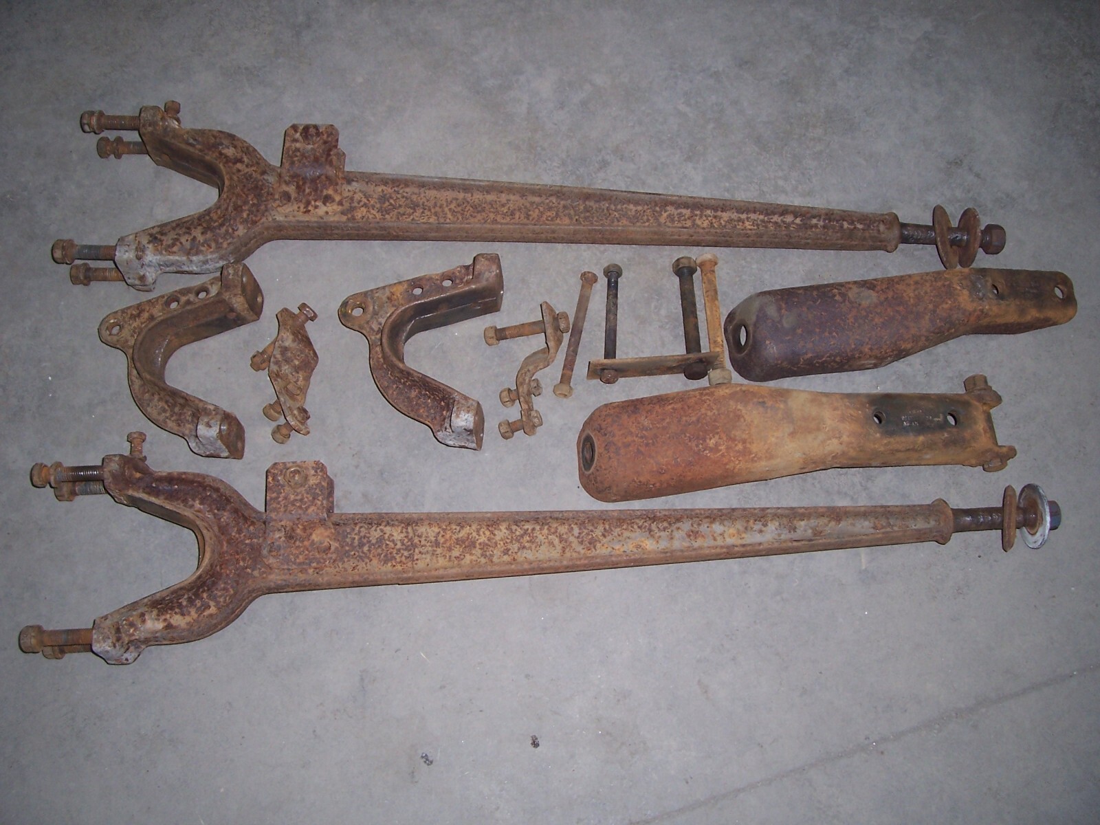 78-79 Ford Truck F150 Bronco Radius Arms Dual Quad Shock Front 4x4 OEM ...
