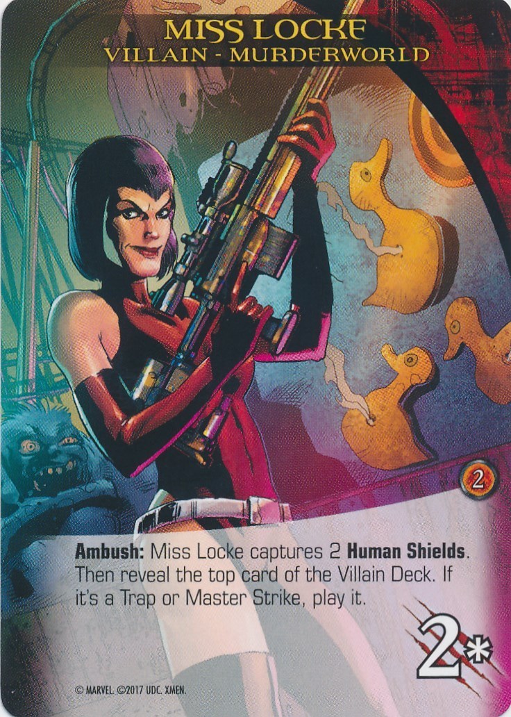 MISS LOCKE Upper Deck Marvel Legendary X-MEN VILLAIN MURDERWORLD | eBay