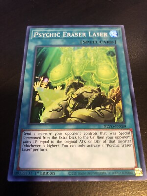 BLVO-EN089 Psychic Eraser Laser 1st Edition Mint YuGiOh Card | eBay