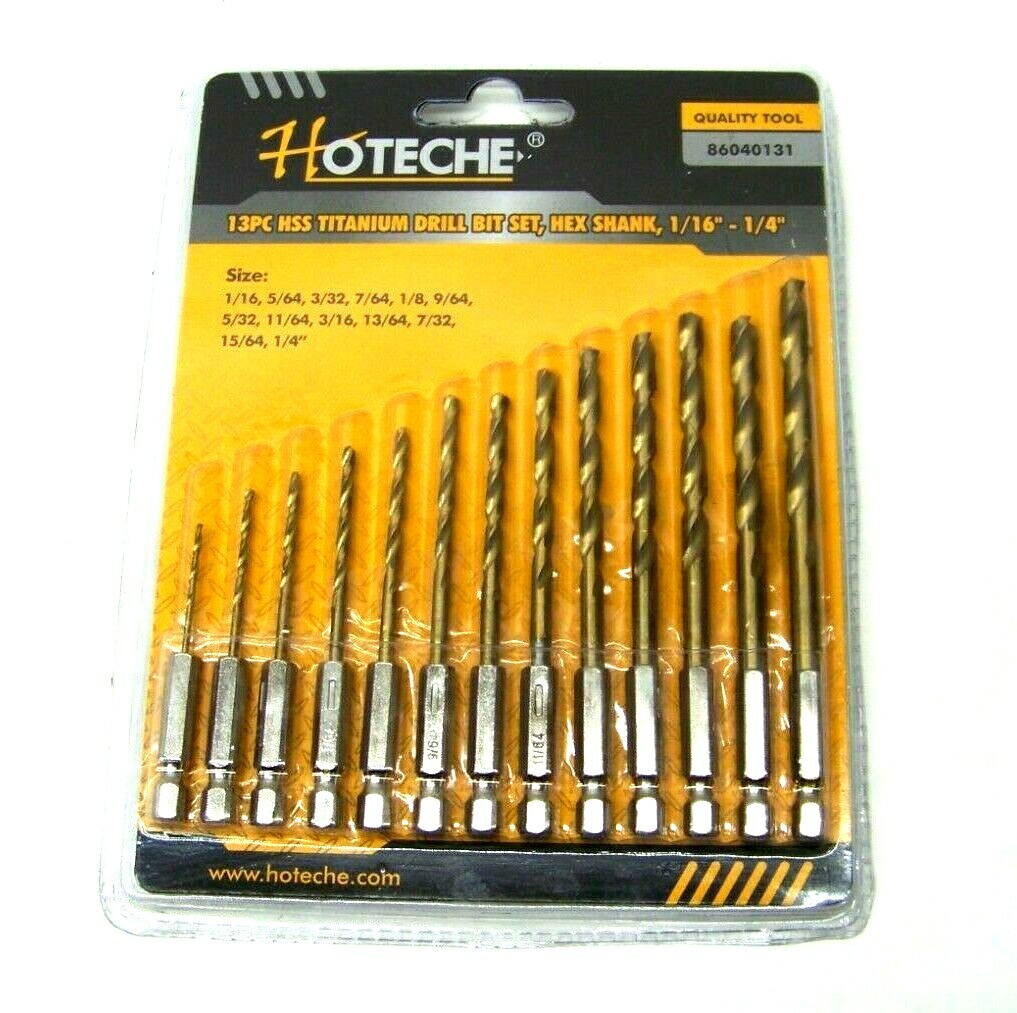 High Speed Steel Quick Change Drill Bit Set