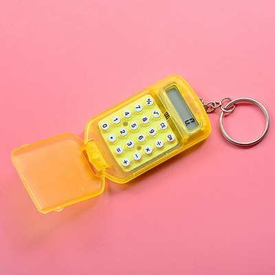 Portable Mini Flip Calculator Keychain Cartoon Pocket Calculator ...
