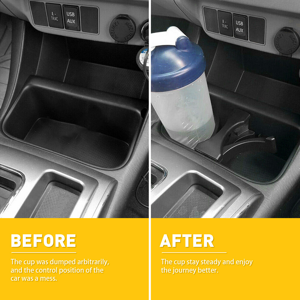 Center Console Cup Holder Insert Divider For 2005-09 Toyota Tacoma ...