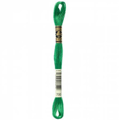 DMC Embroidery Floss Color Bright Christmas Green #700 | eBay