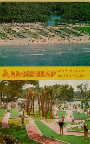 1971 Multi-View Aerial Air View Arrowhead Myrtle Beach SC Postcard C30 ...