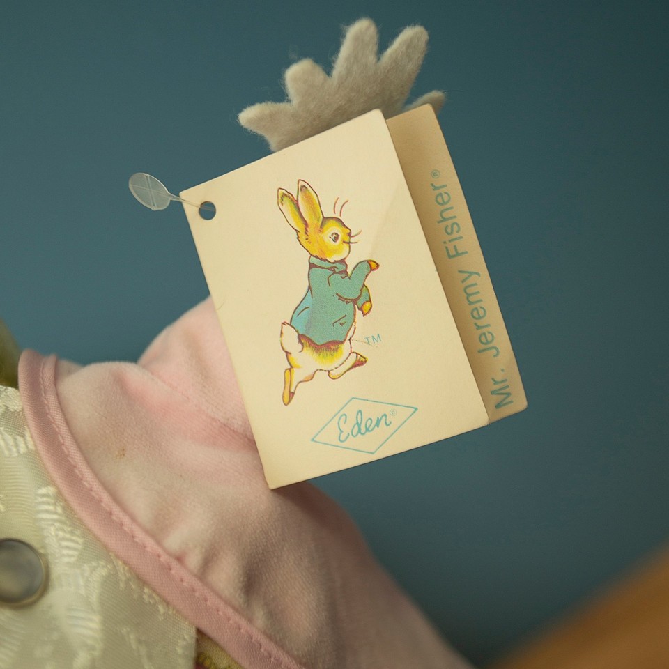 Vtg Beatrix Potter Eden Plush Mr. Jeremy Fisher Frog Stuffed Animal | eBay