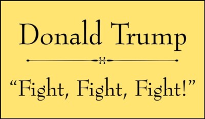 President Donald Trump Fight Fight Fight 3x5 Plaque FREE SHIP | eBay