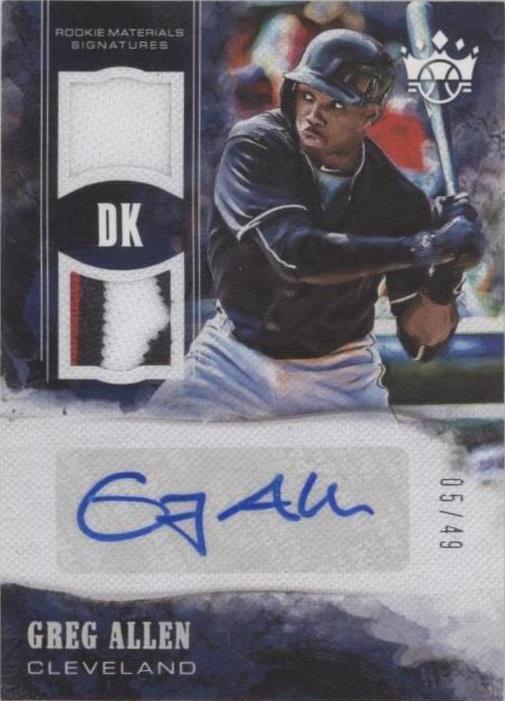 2018 Panini Diamond Kings - Dk Rookie Materials Signatures Greg Allen # ...