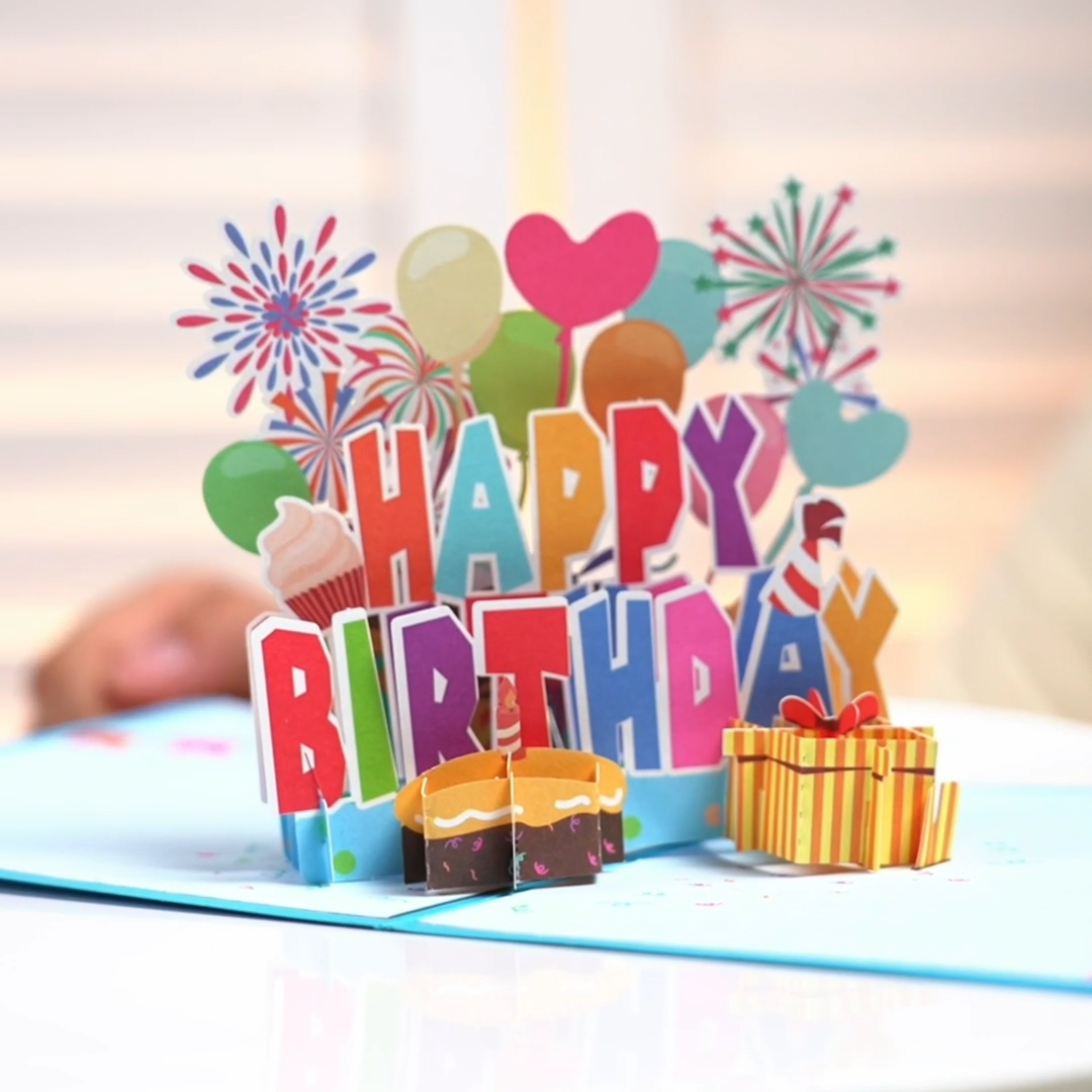 3d Happy Birthday Cards Greeting Card Happy Birthday 3D Die Cut Card
