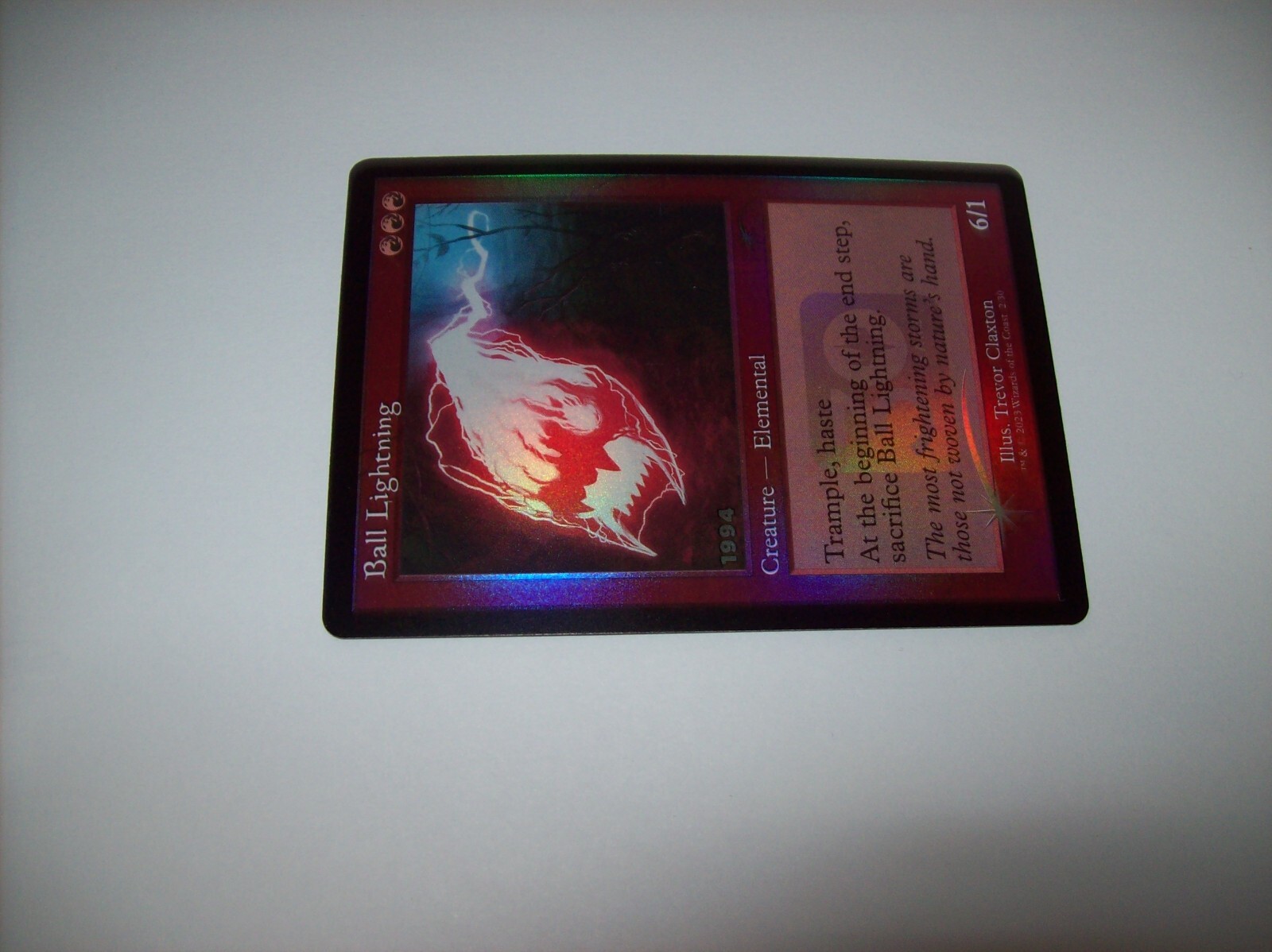 MTG Magic Foil Ball Lightning Promo Retro Frame 30th Anniversary NM ...