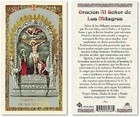 ORACION AL SENOR DE LOS MILAGROS SPANISH HOLY CARD LAMINATED PRAYER ...