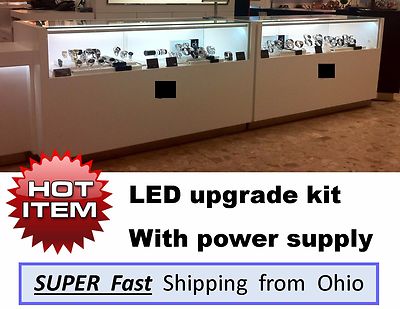 Display Cases - Display Case Lighted Kit Led Showcase