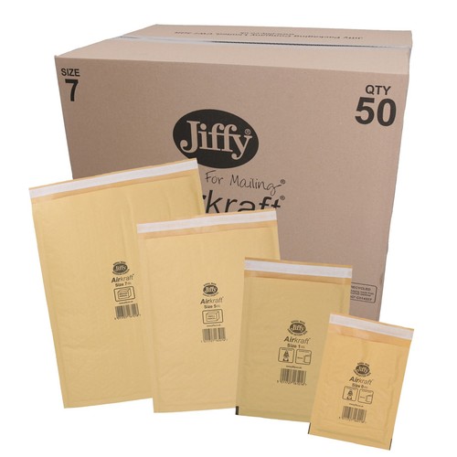 Genuine Gold Jiffy Bag Airkraft Bubble Padded Mail Bag Envelope Size 0 ...