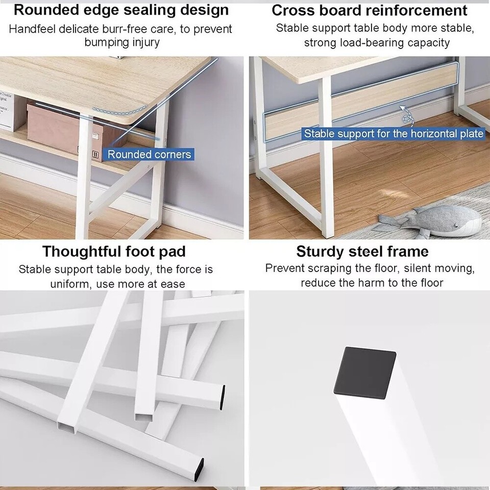 Computer Desk Pc Laptop Study Table Home Office Desk Furniture ...