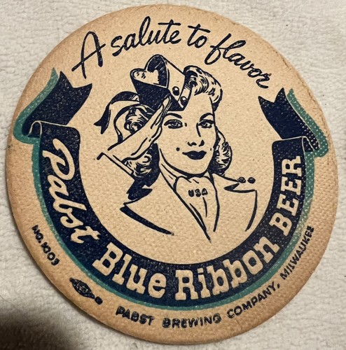 Pabst “Drink A Blue Ribbon Toast To Victory” WWII Set Of 4 Coasters | eBay