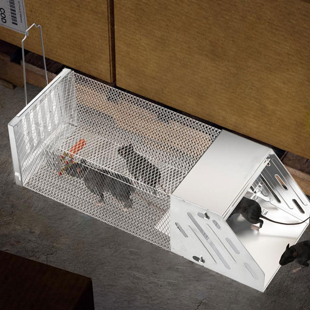 Humane Live Animal Continuous Trap Rat Mouse Mice Catcher Galvanized ...