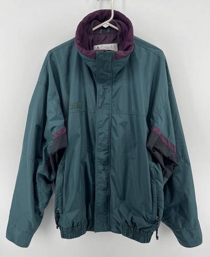 Vintage Columbia Bugaboo Light Wind Rain Jacket Mens Size Large ...