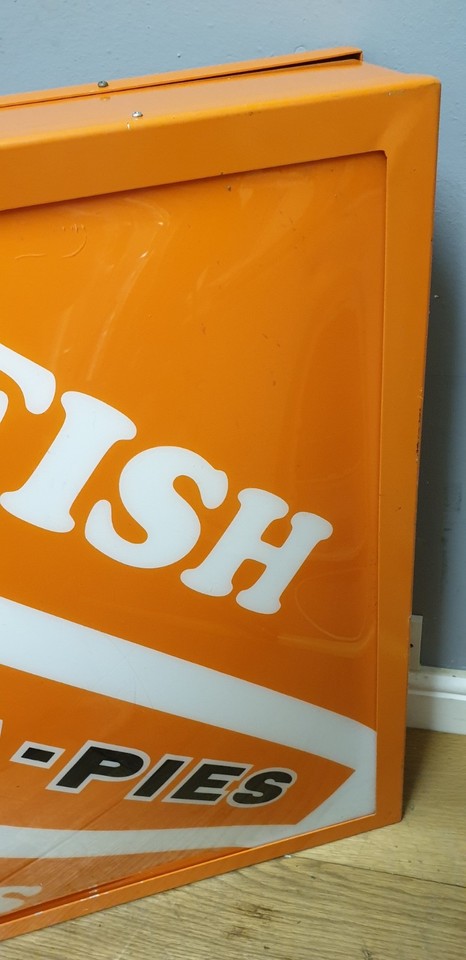 Double Sided Pukka Pies Fish & Chips Shop Sign Chip Shop Take Away ...
