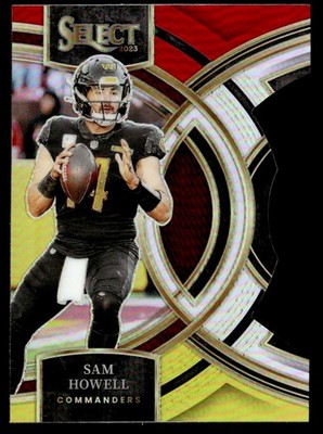 2023 Panini Select and Red Prizms Die Cuts Sam Howell Washington ...