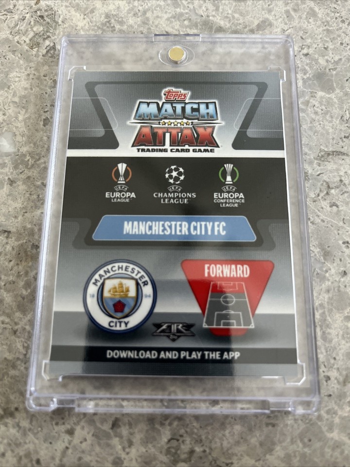 Topps Fire Match Attax JACK GREALISH Man City GREEN Insert 1/25 SP ...