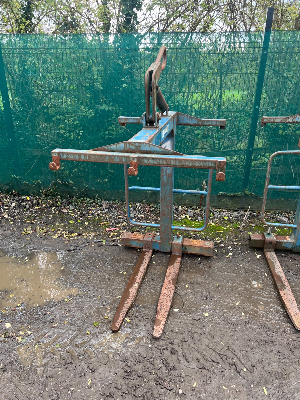2000kg Conquip Pallet Forks £550+vat Lifting Attachment Crane Digger ...