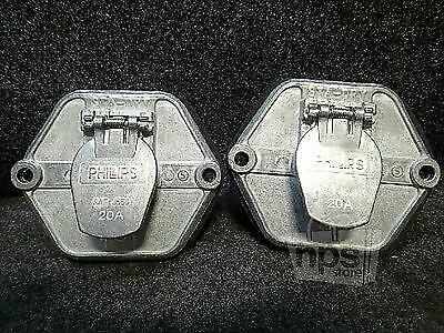 Phillips 15-762 Zinc Die Cast 7 Conductor Sockets 20a Breaker for sale ...