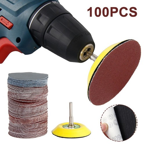 Tools Sanding Discs Rod 3 inch Aluminium Oxide Red Brown Sander ...
