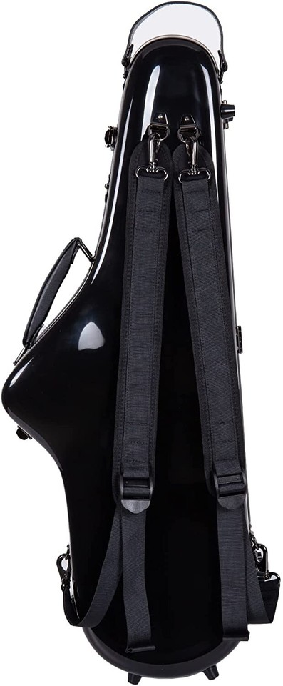 Crossrock Protect Tenor Saxophone Flight Case, Black Fiberglass Shaped ...