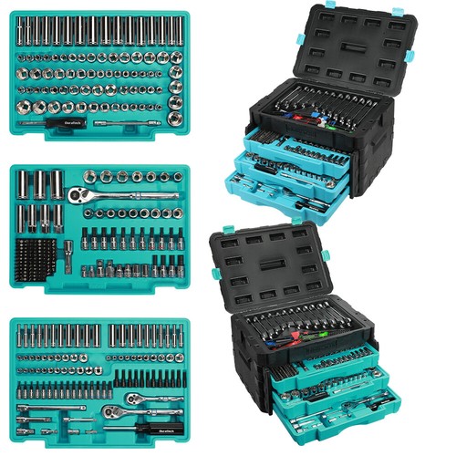 497-Pieces Mechanics Tool Set 3 Drawer Professional Tool Kit Heavy Duty ...