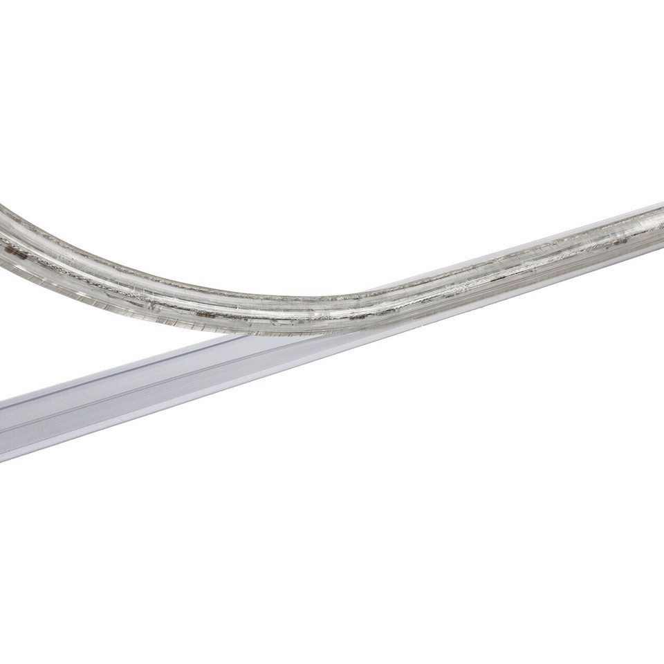 24 Inch x 1/2 Inch Rope Light Mounting Track - Clear PVC Channel (10 ...